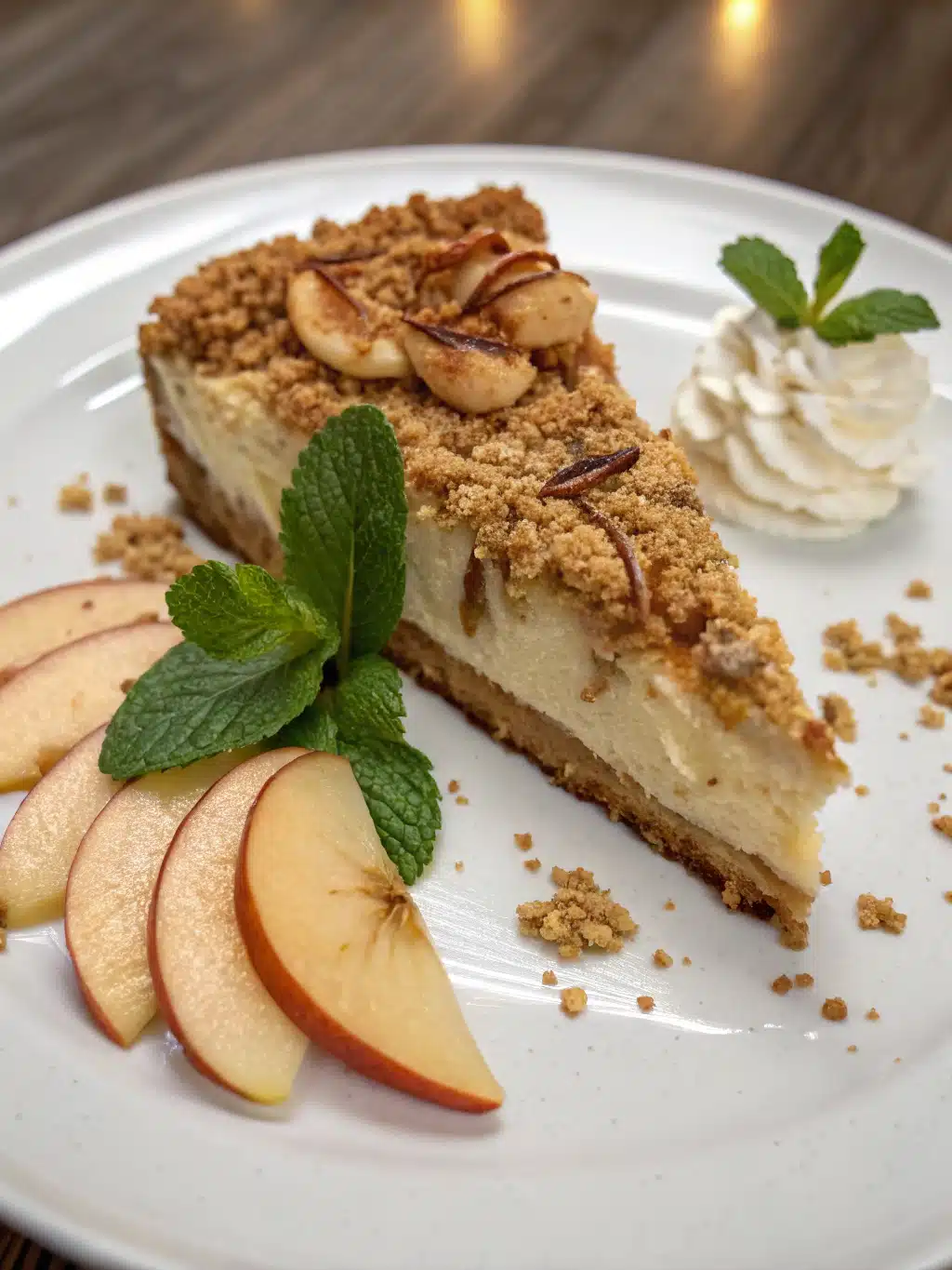 Apple Crumble Cheesecake - Recipe High