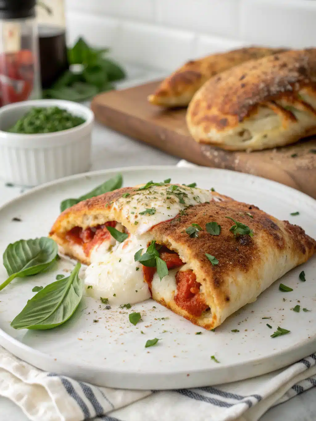 Chicken Parmesan Calzone - Recipe High