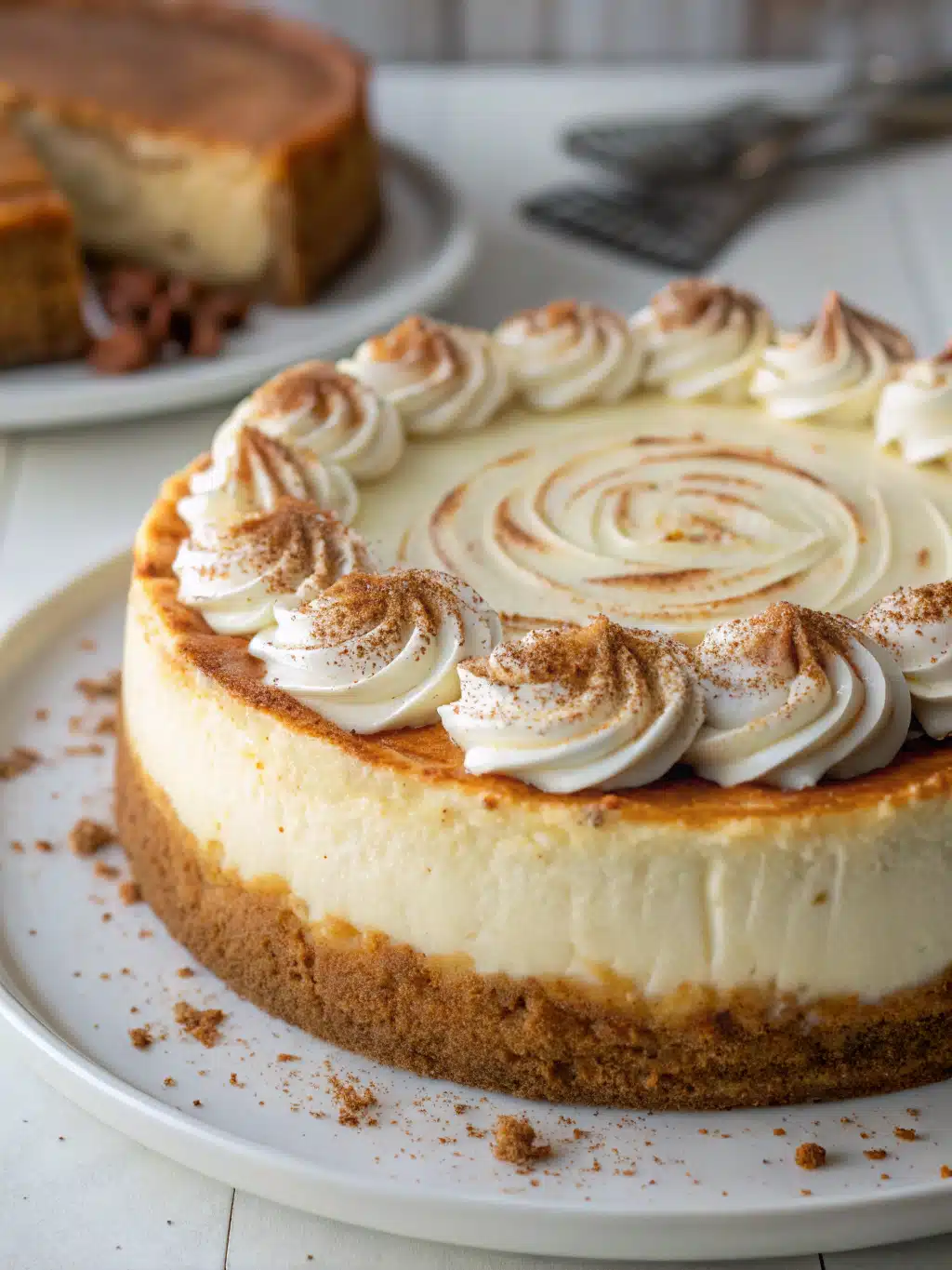 Creamy Cinnamon Toast Cheesecake - Recipe High
