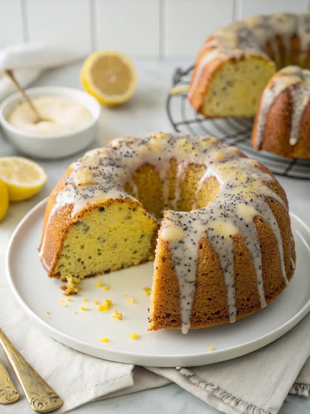 Homemade Lemon Poppy Seed Pudding Cake - Recipe High