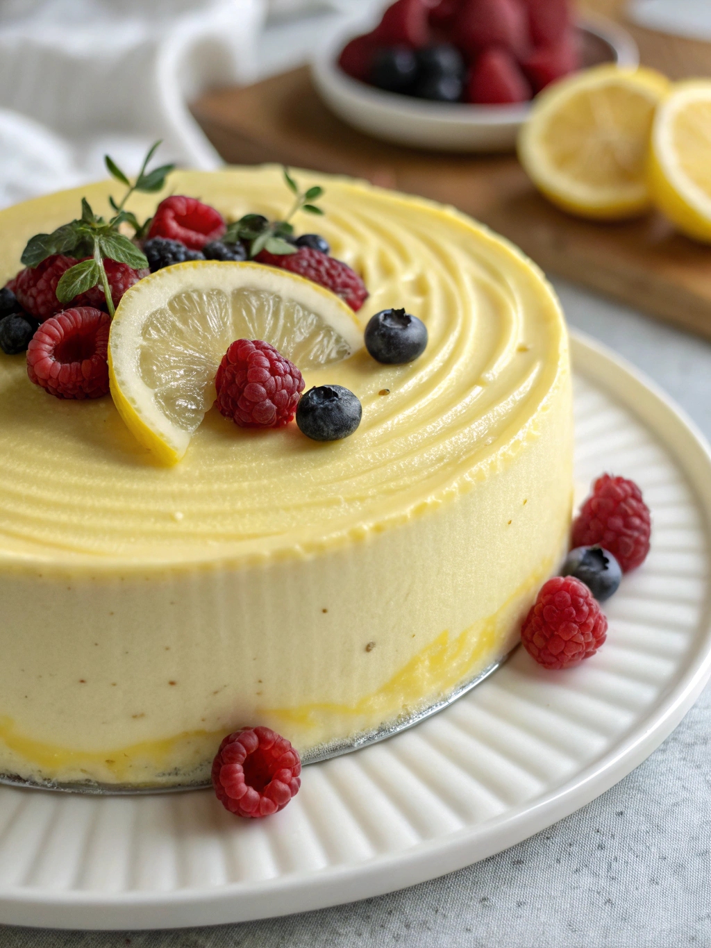 Lemon Mousse Cake - Recipe High