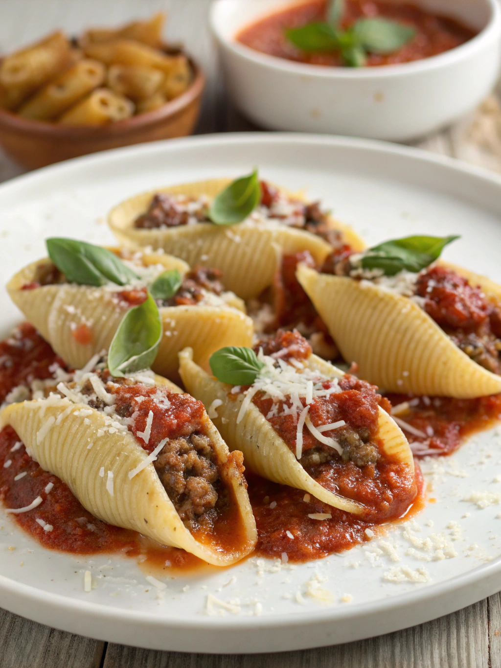 Pasta shells with ground beef - Recipe High